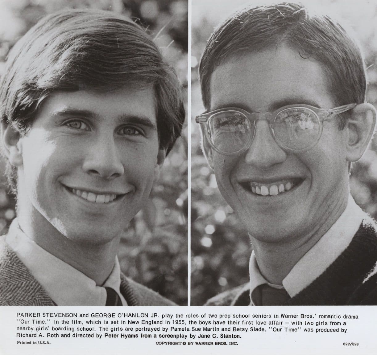 Our Time Parker Stevenson George O Hanlon Monochrome Film Publicity Photo