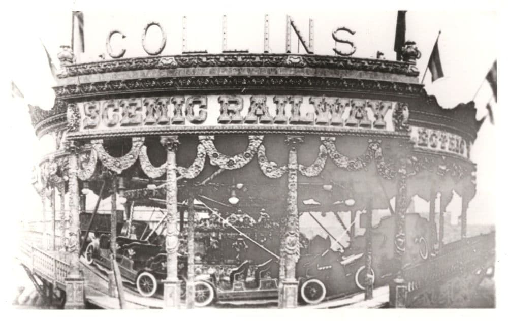 Pat Collins Scenic Railway Roundabout Fairground Vintage Rare Photo