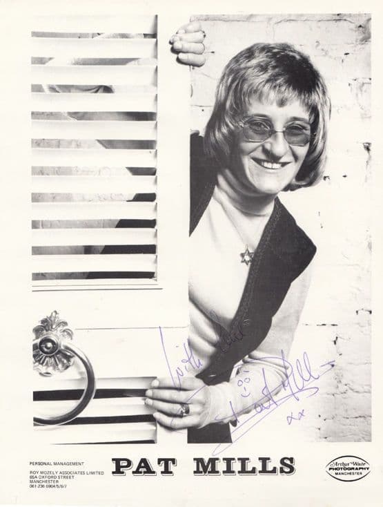 Pat Mills Film Star Comedian 3x Hand Signed Photo s