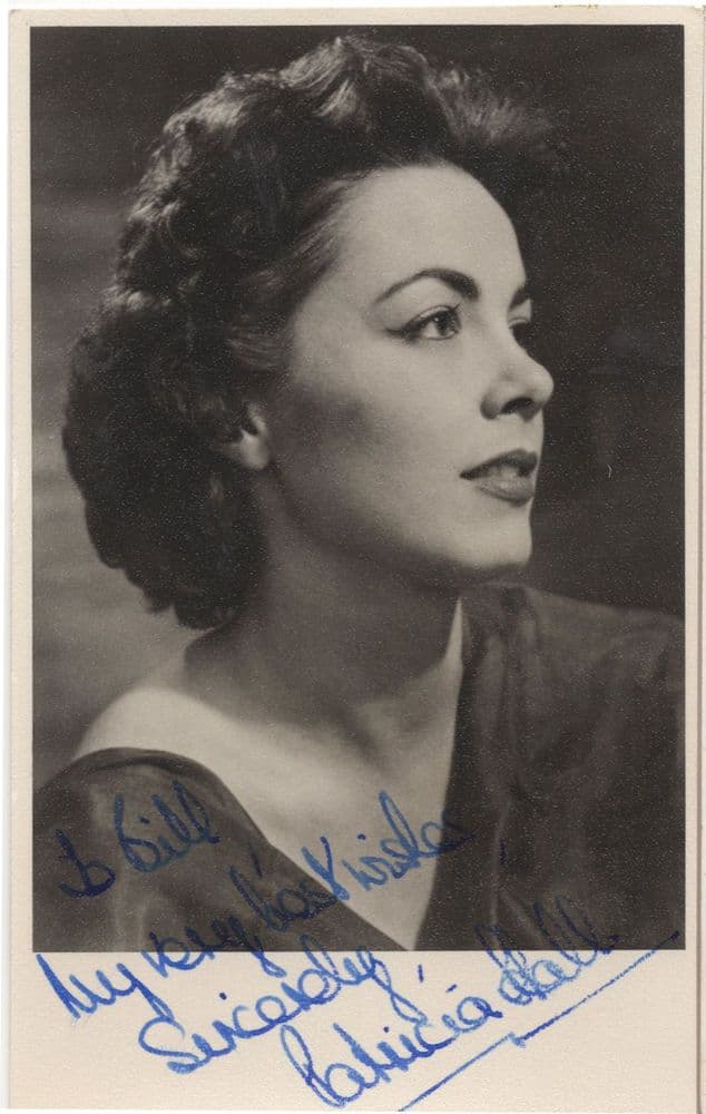 Patricia Hall Music Hall Theatre Singer Hand Signed Photo