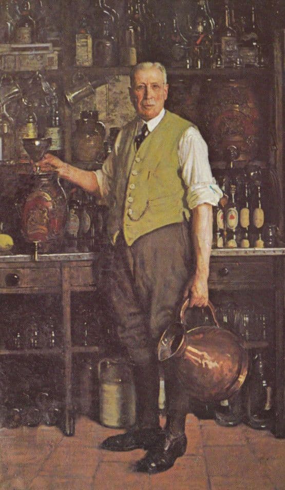 Paul Elwell The Pub Landlord Yorkshire Gallery Art Painting Postcard