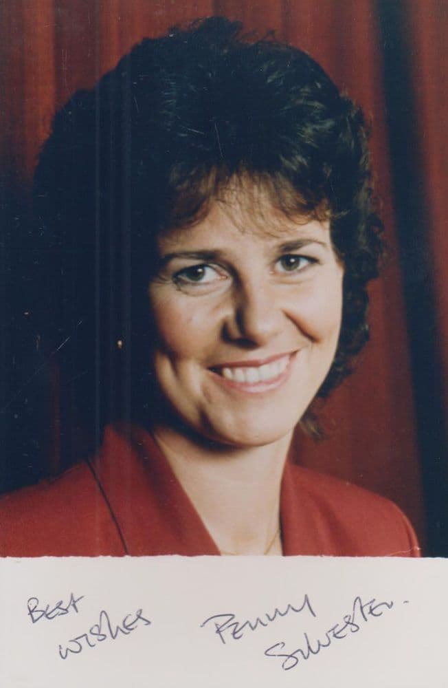 Penny Silvester Meridian Tonight News Reporter Hand Signed Photo