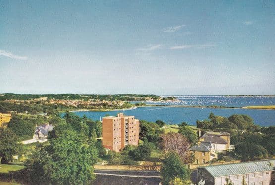Penthouse Of Poole Hospital View Of Harbour Rare Aerial Postcard