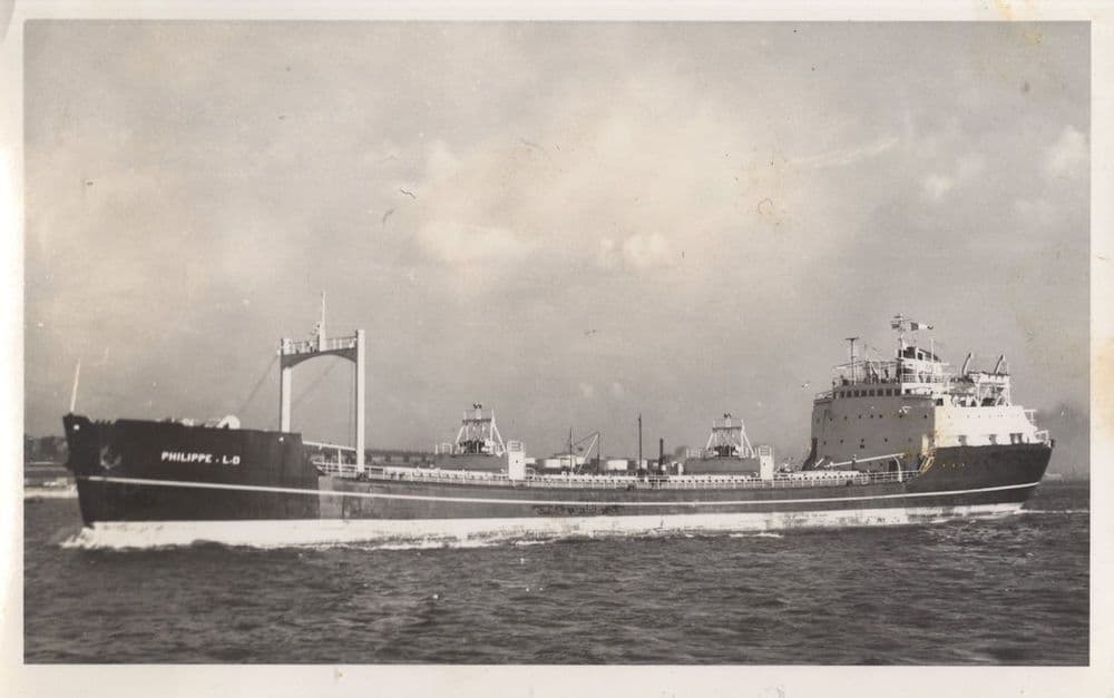 Philippe French Cargo Ship Vintage Rare Photo