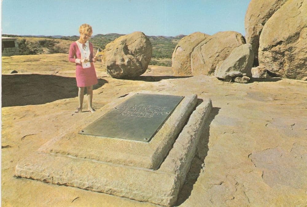 Rhodes Grave Matapos National Park Rhodesia Postcard