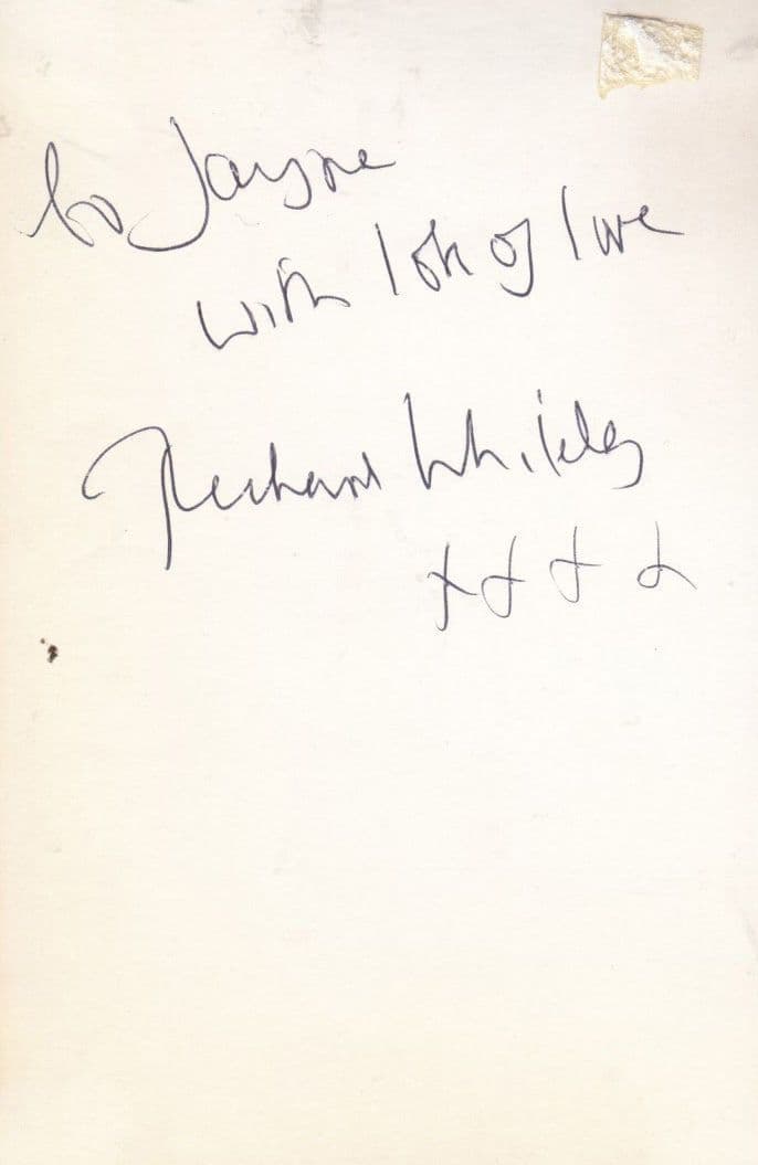 Richard Whiteley of Countdown TV Show Calendar Antique Hand Signed ...