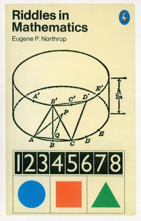 Riddles In Mathematics Maths Eugene Northrop 1960 Book Postcard