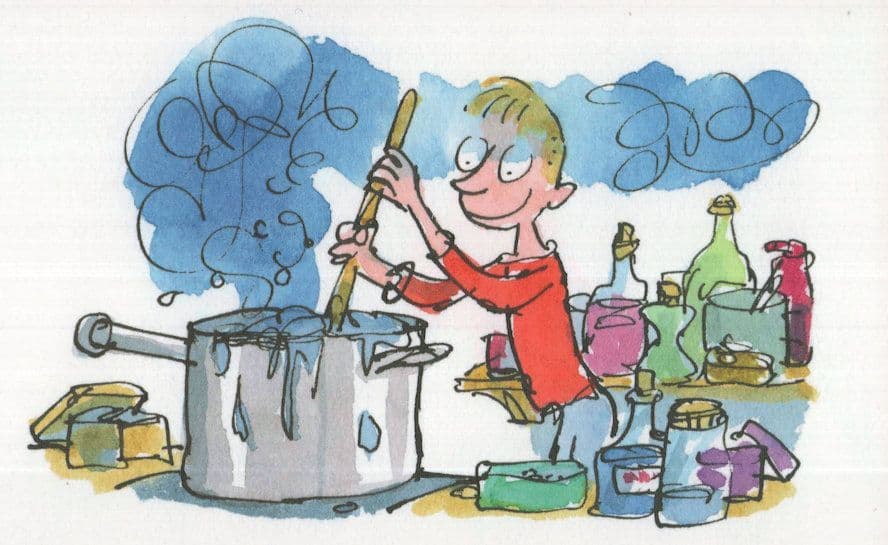 Roald Dahl George s Marvellous Medicine Cooking Pot Postcard