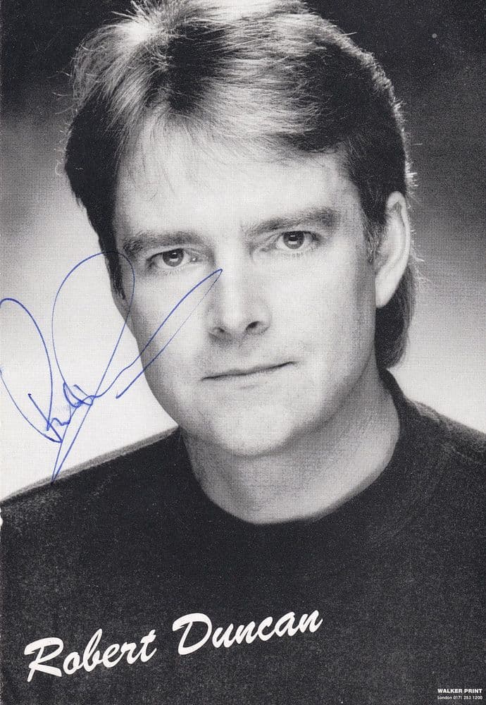 Robert Duncan Drop The Dead Donkey Hand Signed Photo