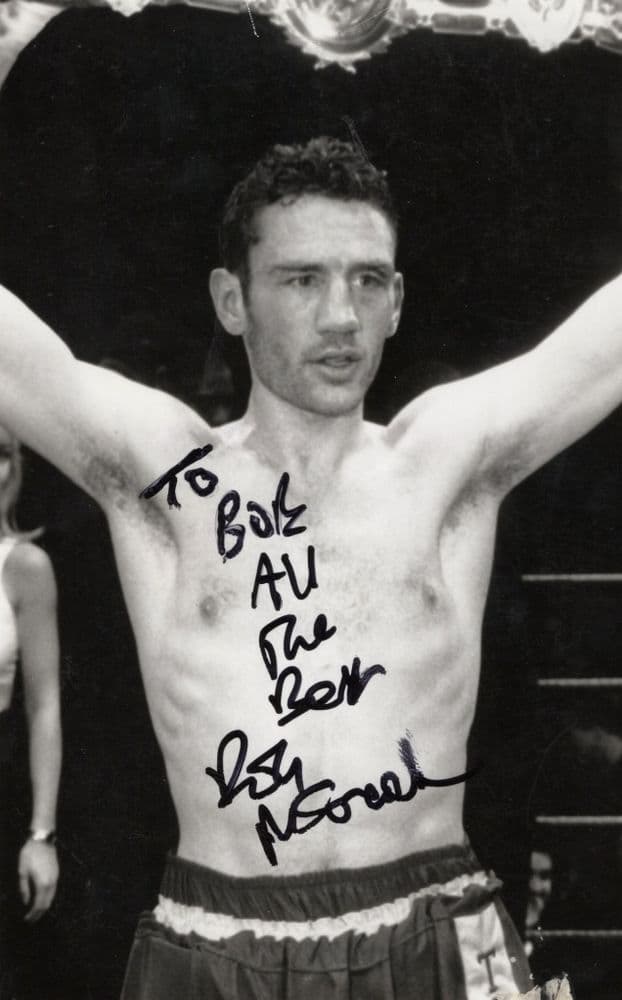 Robert McCracken British Boxing Champion Hand Signed Photo