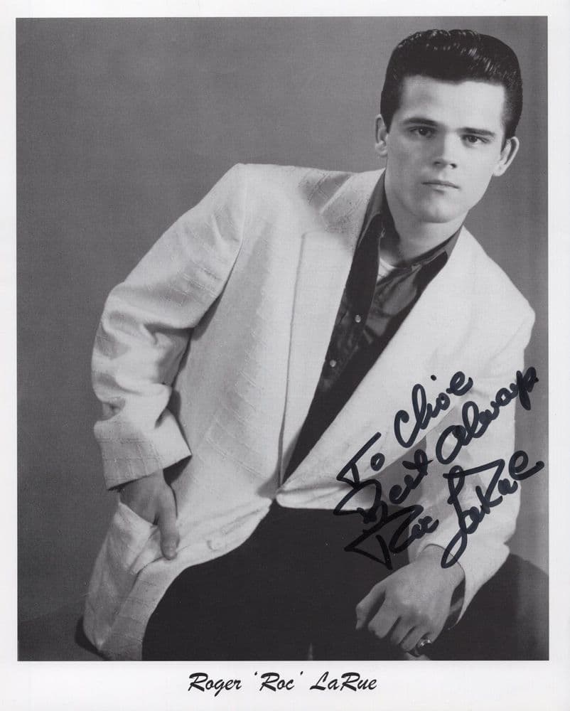 Roger Roc LaRue Rockabilly 10x8 Rare Hand Signed Photo