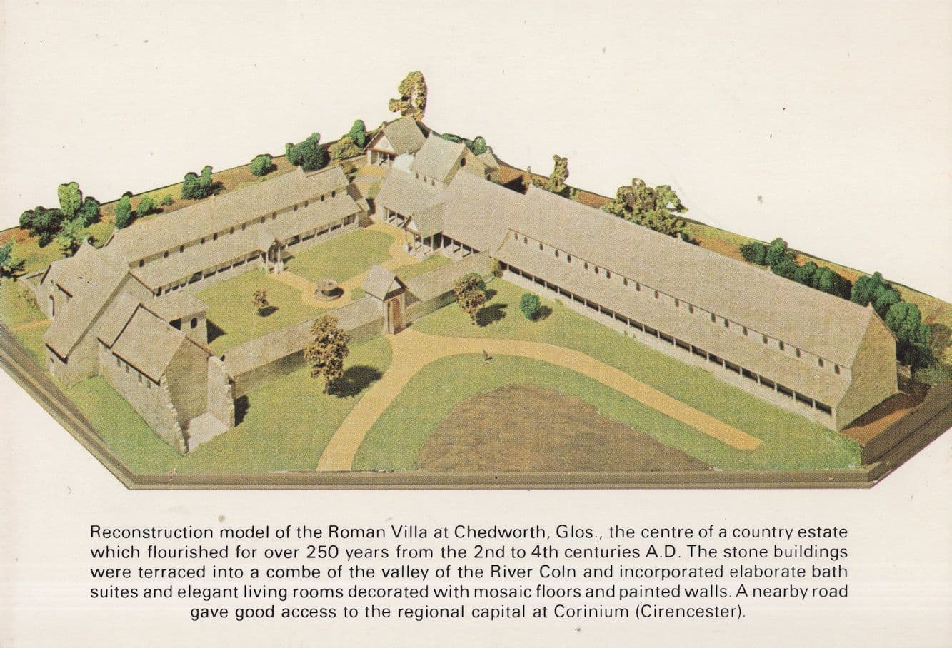 Country Ancient Roman Villa Layout