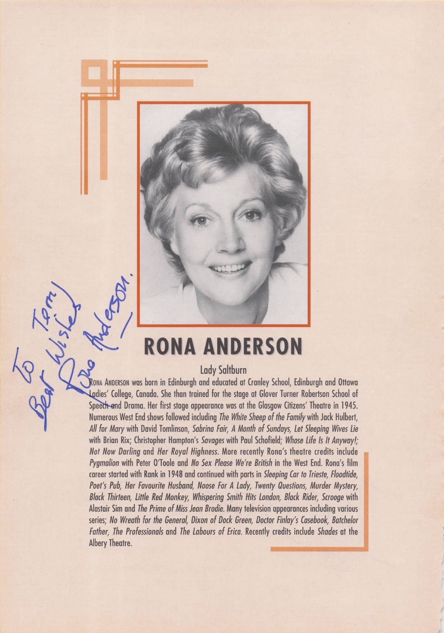 Rona Anderson