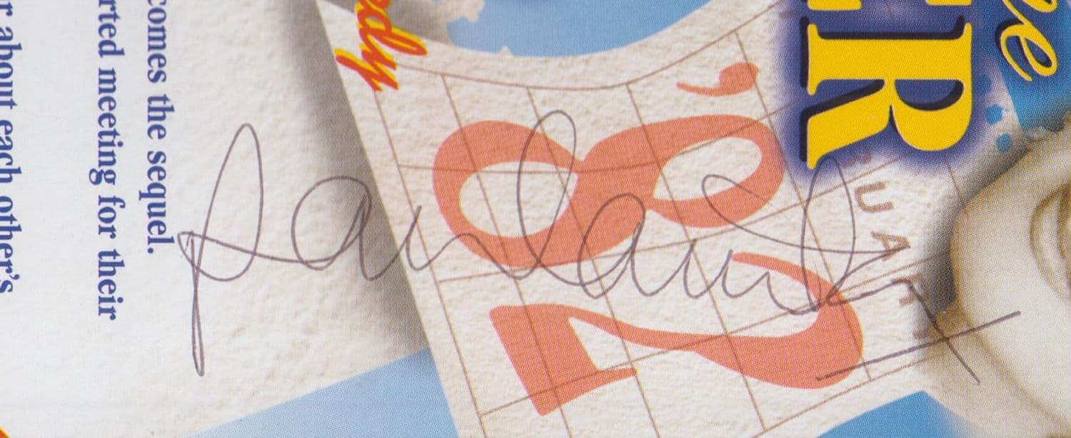 Same Time Another Year Paula Wilcox Hand Signed Theatre Flyer