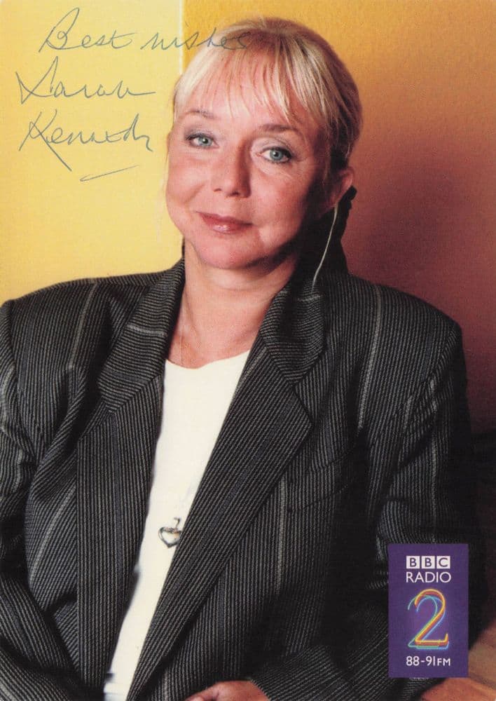 Sarah Kennedy Radio 2 BBC DJ Hand Signed Cast Card Photo