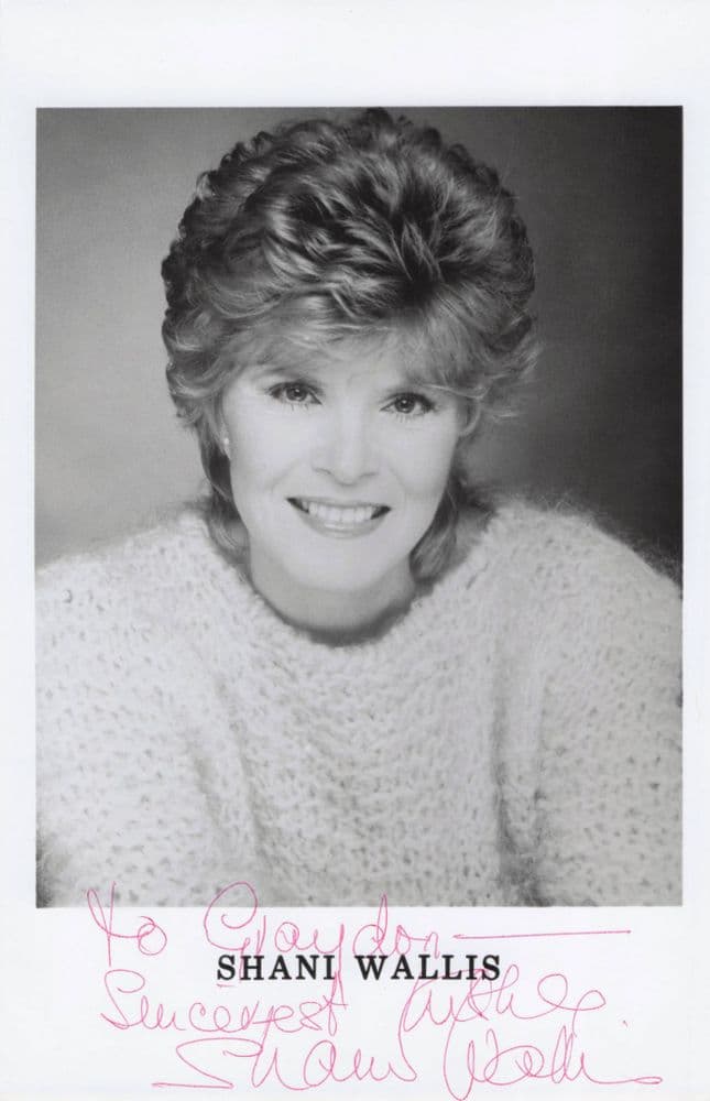 Shani Wallis Oliver 1968 Film Large Hand Signed Photo