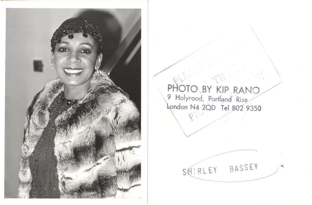 Shirley Bassey Vintage Mint London Kip Rano Rare Press Photo