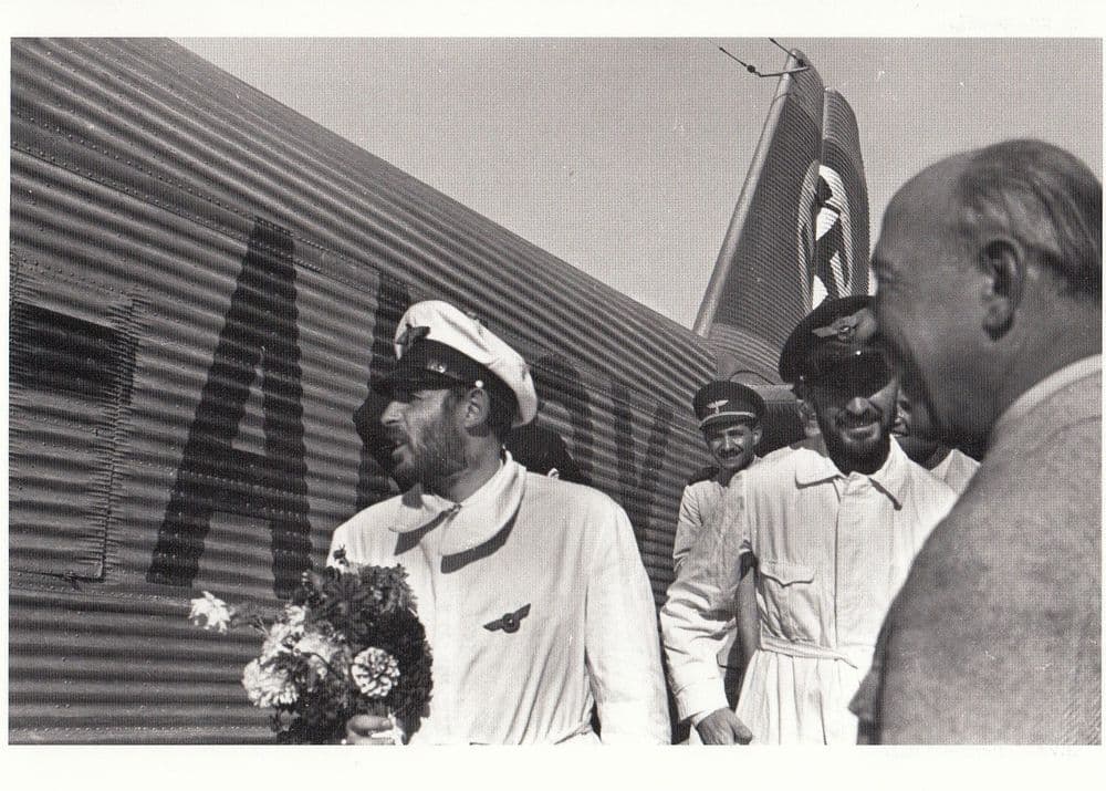 Sinkiang Kaboul Airport 1937 Military Aircraft Swissio Photo Postcard