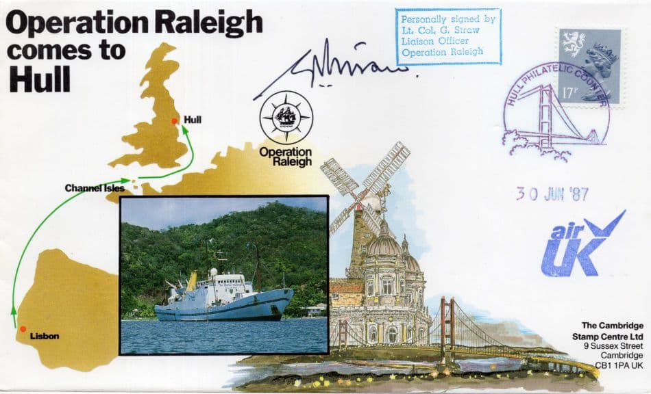 Sir Walter Raleigh Old Ship Former Owners Operation Hull Hand Signed ...