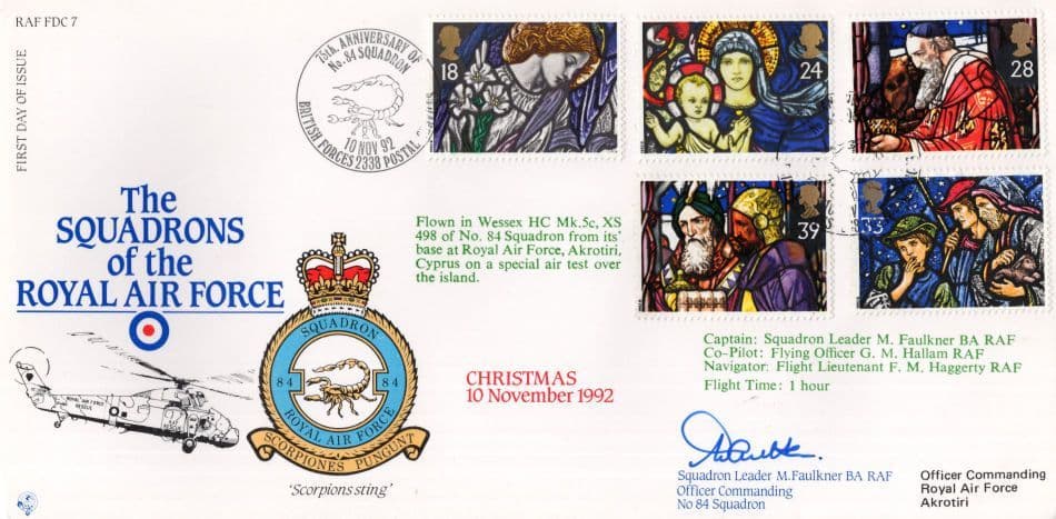 Squadrons Of The Royal Air Force Christmas 1992 Wessex Flown Hand ...