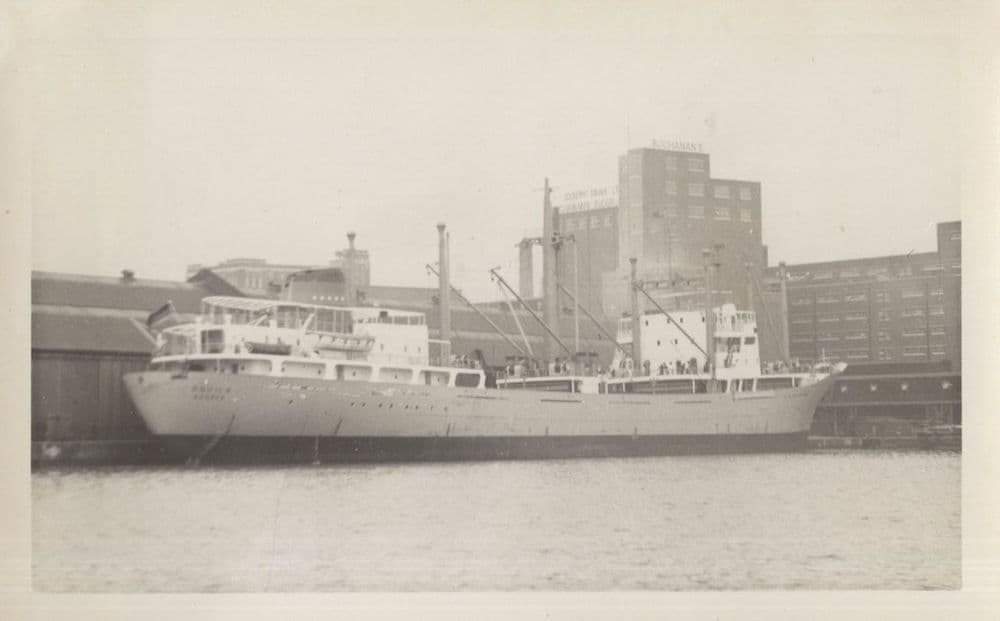 SS Aquila 1950s Military Steam Passenger Ship Vintage Rare Photo