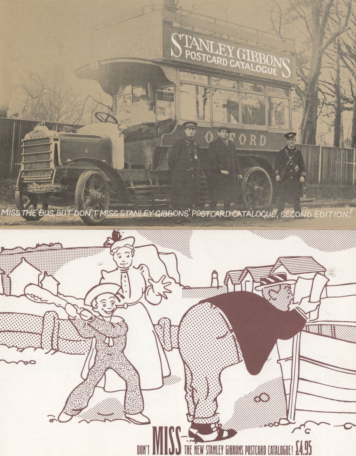 Stanley Gibbons Stamp Catalogue 2x 1980s Advertising Postcard s