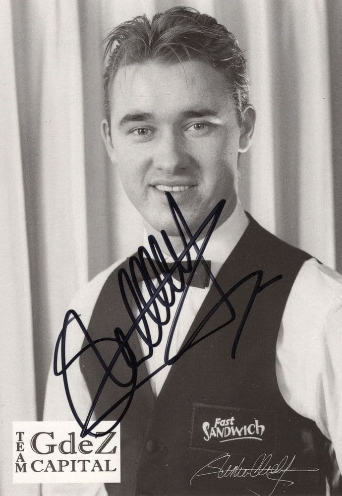 Stephen Hendry Team GDEZ Capital Snooker Hand Signed Photo