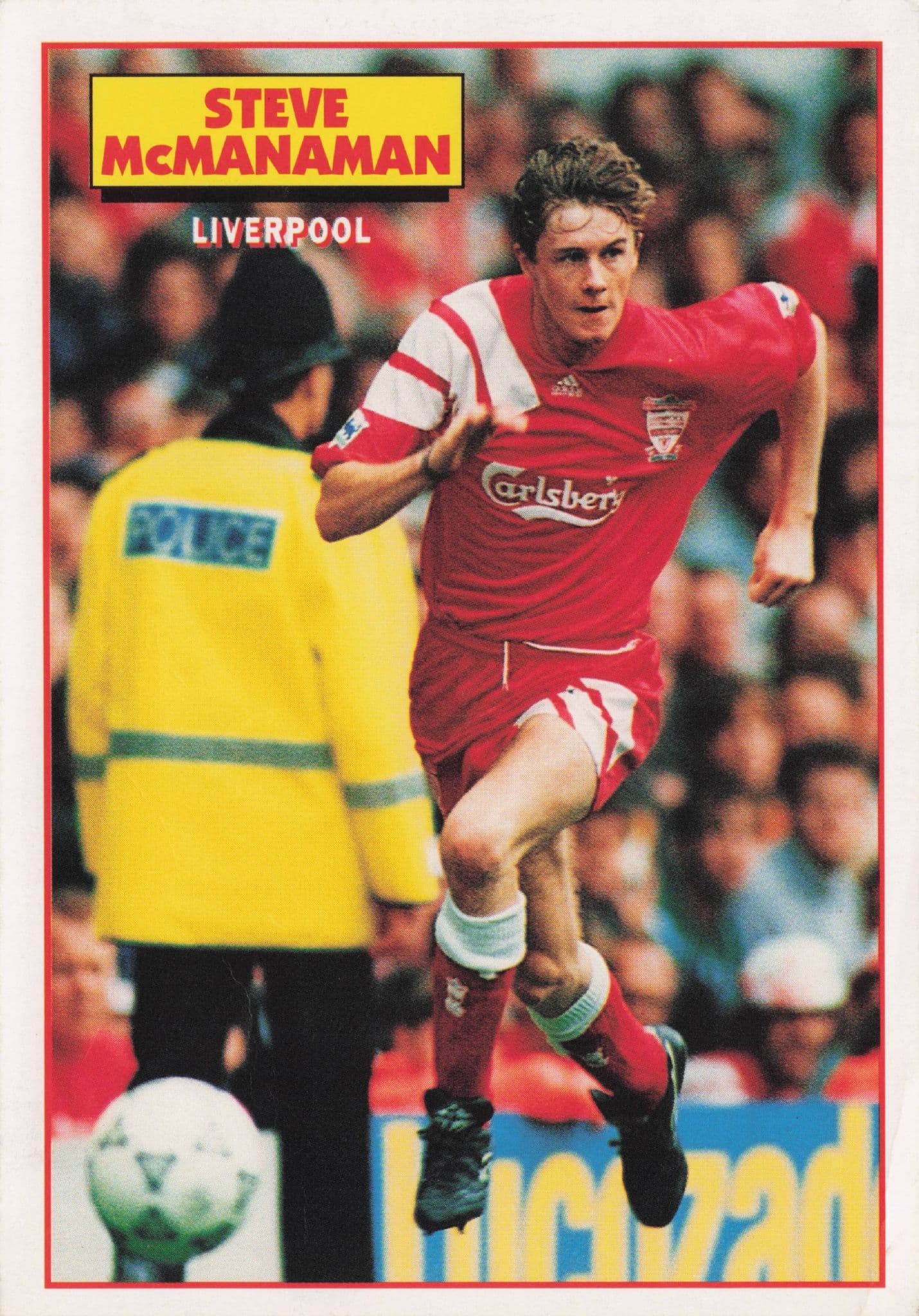 Steve McManaman Liverpool Football Club Postcard