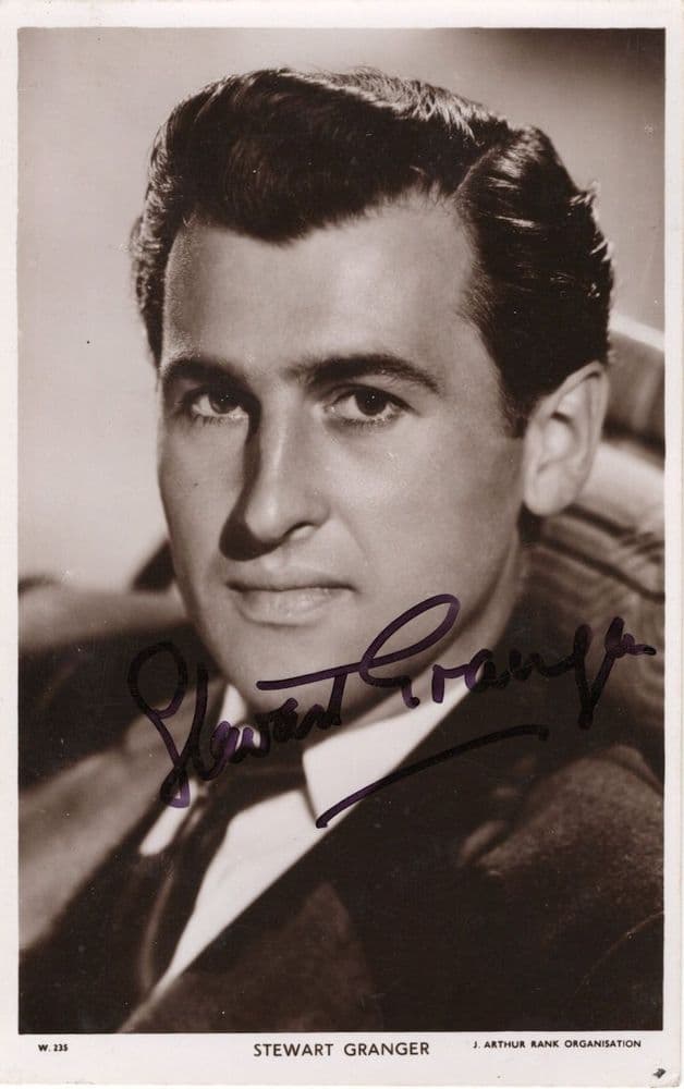 Stewart Granger Actor Antique Hand Signed Photo