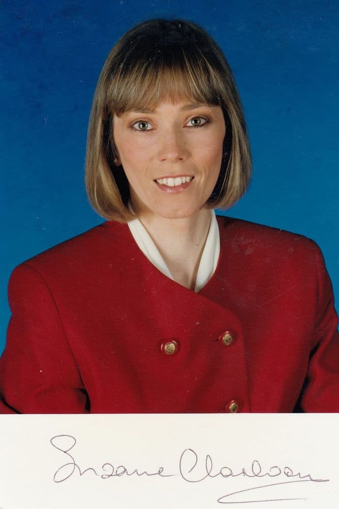 Suzanne Charlton Weather Girl Hand Signed Cast Card Photo