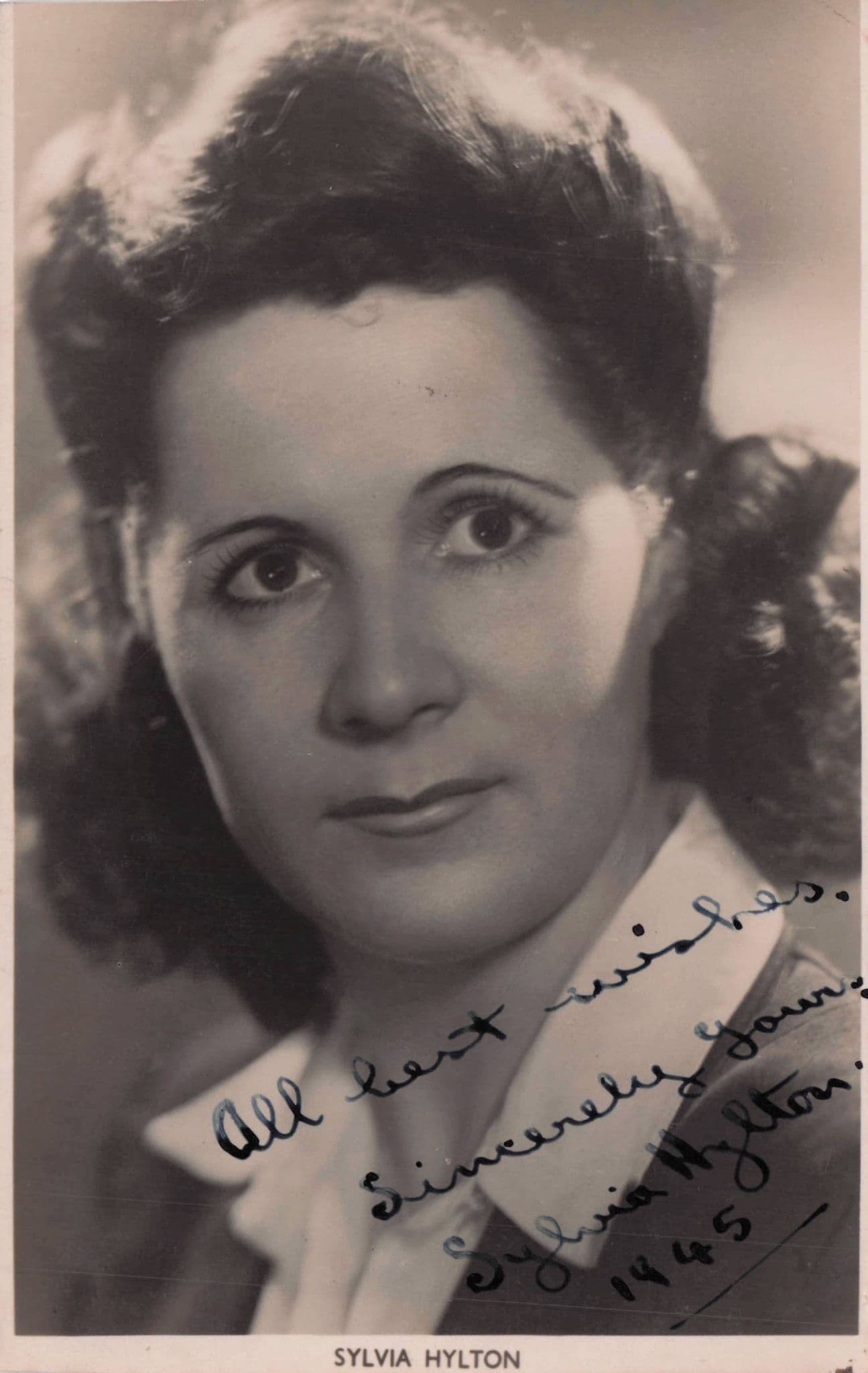 Sylvia Hylton WW2 Pantomime Opera Soprano Hand Signed Photo & Letter