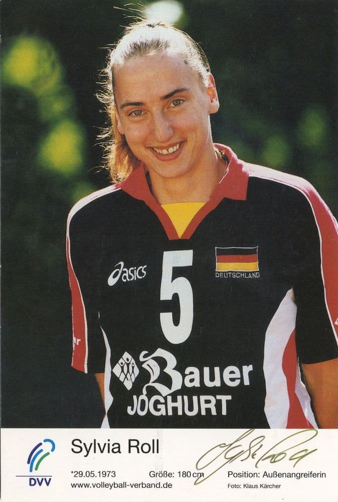 Sylvia Roll German Womens Volleyball Hand Signed Photo