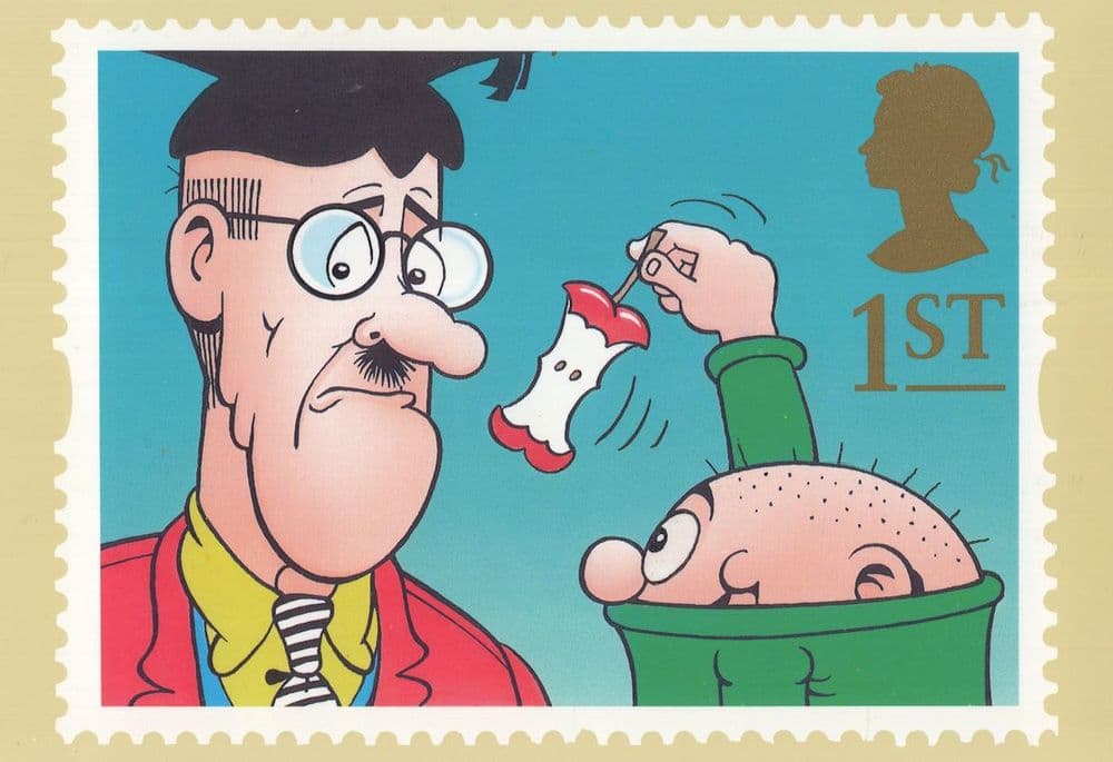 The Bash Street Kids from Beano Comic RMPQ Rare Stamp Postcard