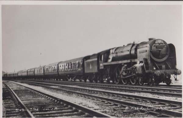 The Comet Train Locomotive Antique British Railways Real Photo Postcard