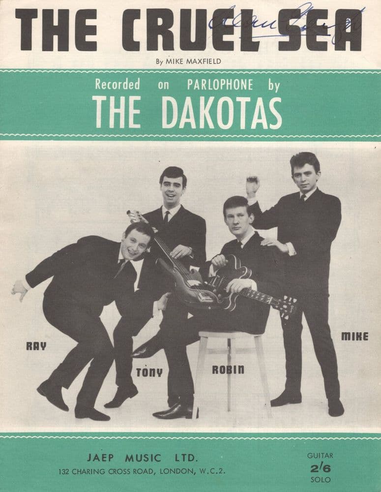 The Dakotas Cruel Sea Vintage Rare Sheet Music