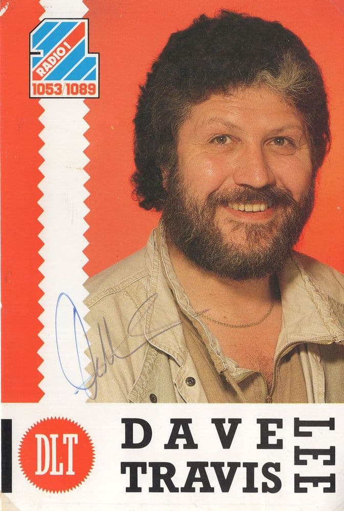 The Dave Lee Travis Show Vintage Radio 1 Hand Signed Photo