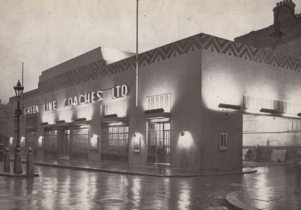The First Green Line Bus Coach Station London Postcard