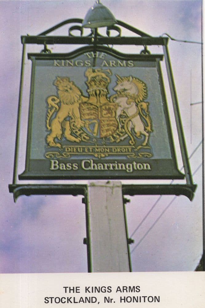 The Kings Arms Bass Pub Inn Stockland Honiton Devon Postcard