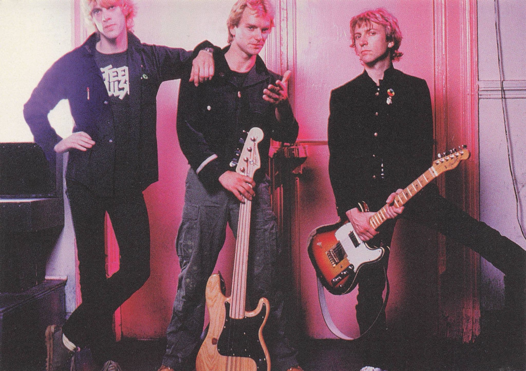 The Police Sting Group Vintage Photo Pyramid Music Rare Postcard