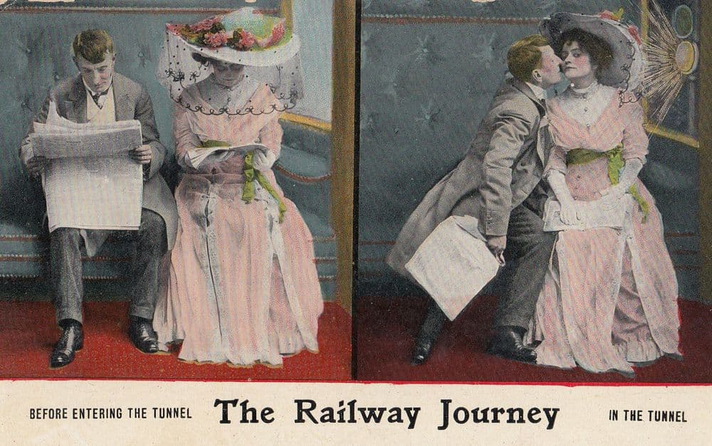 The Railway Journey Broadclyst The Tunnel Exeter Devon Station Old Postcard
