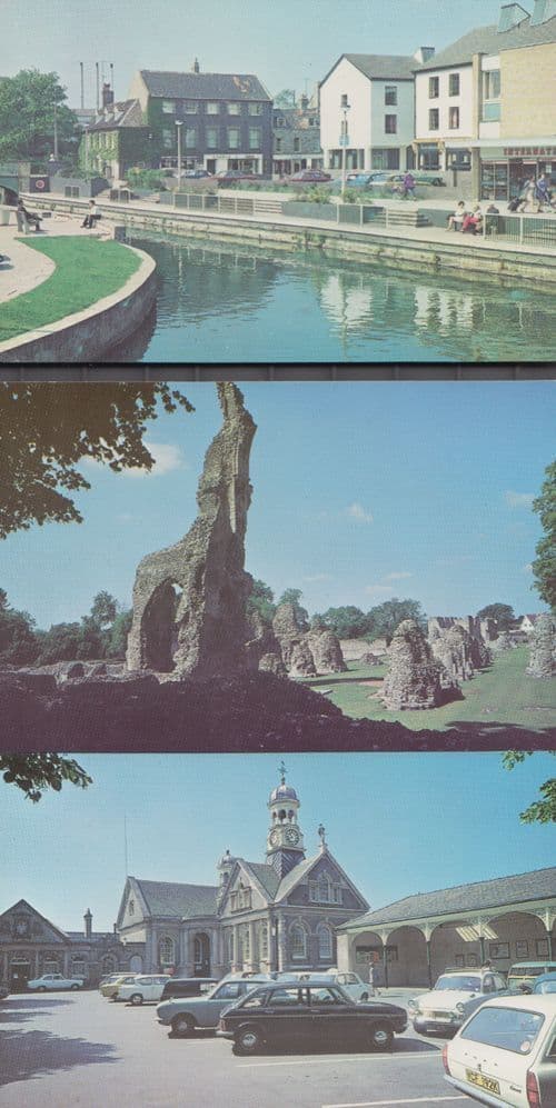 Thetford Priory Town Bridge Riverside Guildhall Market Square 3x 1970s ...