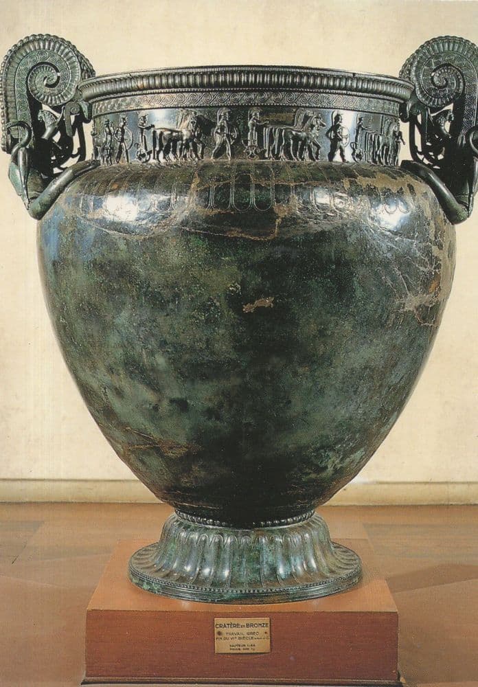 Tomb Of VIX Century Crater Celtic Prehistoric Ground Chatillon Postcard