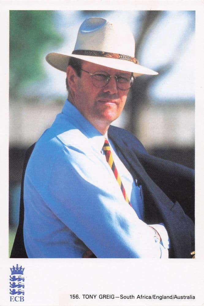 Tony Greig South Africa Australia Classic Cricket Photo Postcard