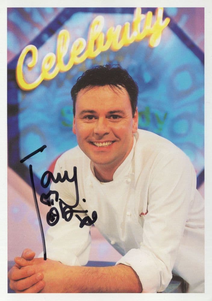 Tony Tobin Celebrity Chef Ready Steady Book Hand Signed Photo