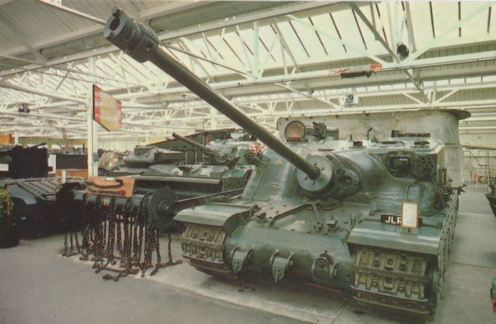 Tortoise 1945 WW2 Tank Bovington Museum Mint 1970s Postcard