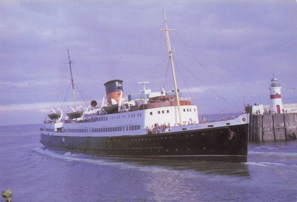 TSS Manxman Isle Of Man Steam Packet Ship Channel Islands Postcard