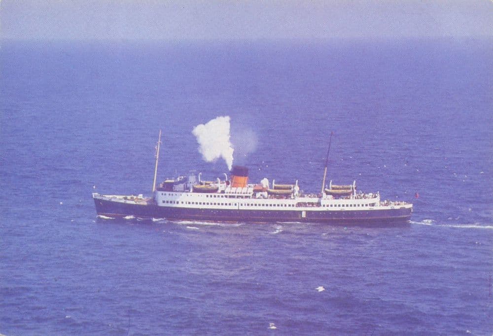 TSS Manxman Isle Of Man Steam Packet Ship Ferry Rare Postcard