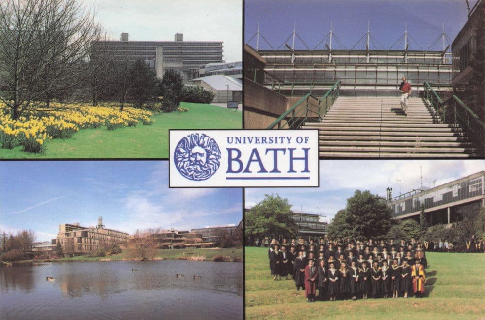 University of Bath Graduation Group Photo Rare Postcard