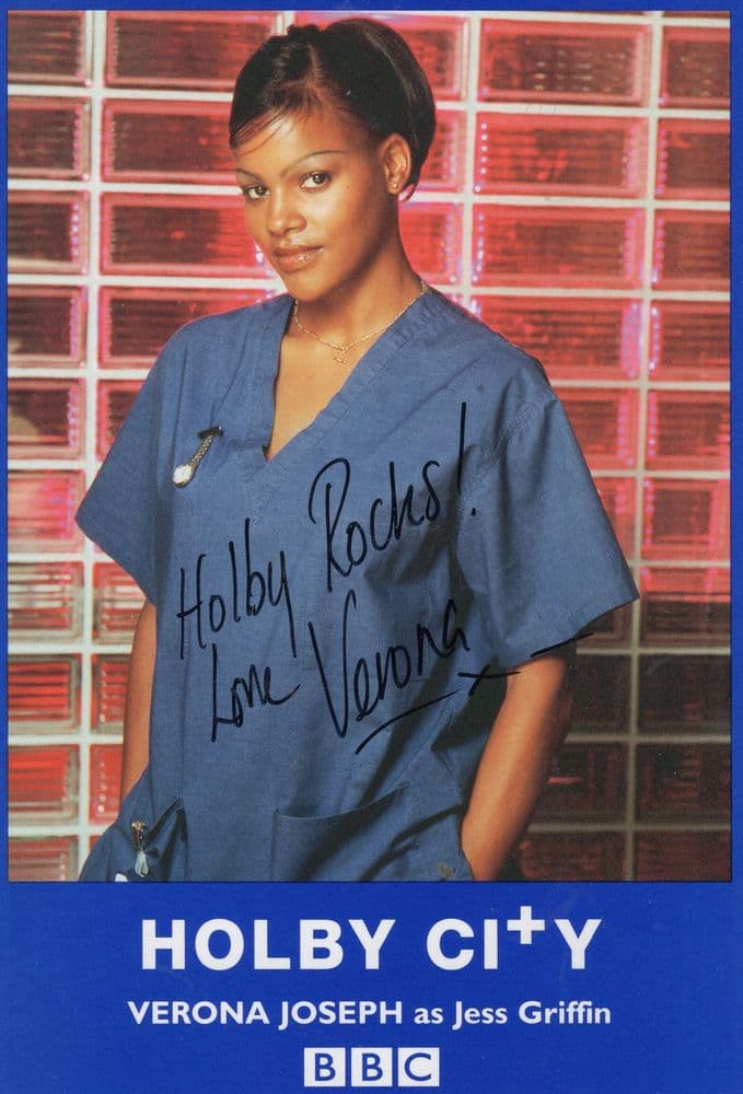 Verona Joseph Holby City Hand Signed Cast Card Photo