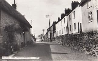 Village Street Bothenhampton Dorset Real Photo Vintage Postcard